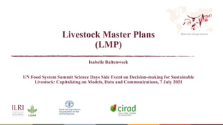 Livestock Master Plans (LMP) | PPT