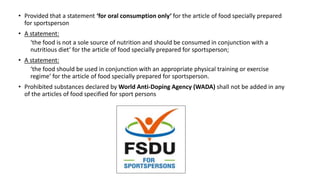 Nutraceutical and Health Supplement Regulation FSSAI | PPTX