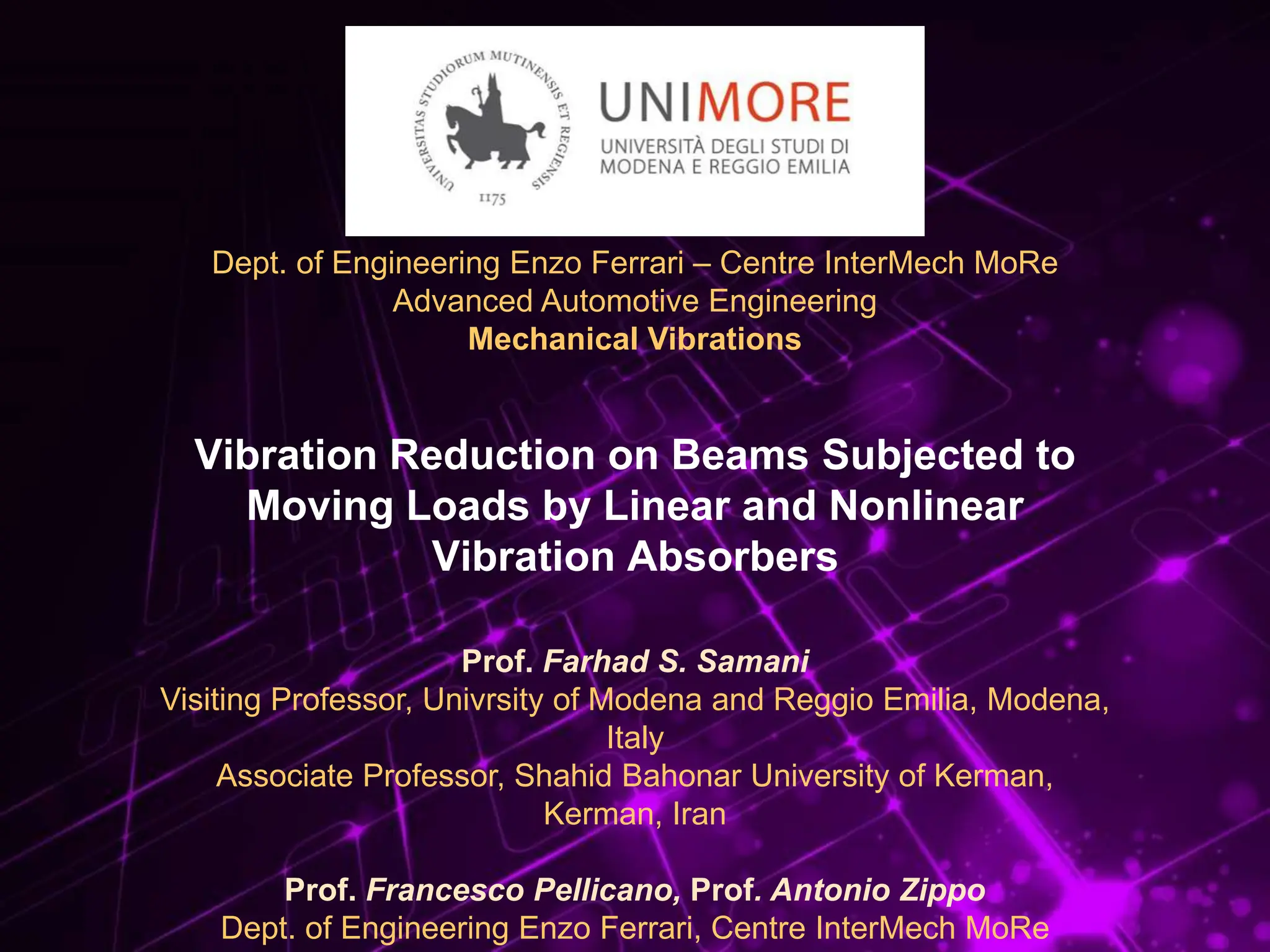 Vibration Reduction On Beams Subjected To Moving Loads By Linear And Nonlinear Vibration