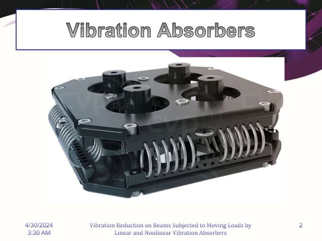 Vibration Reduction on Beams Subjected to Moving Loads by Linear and Nonlinear Vibration ...