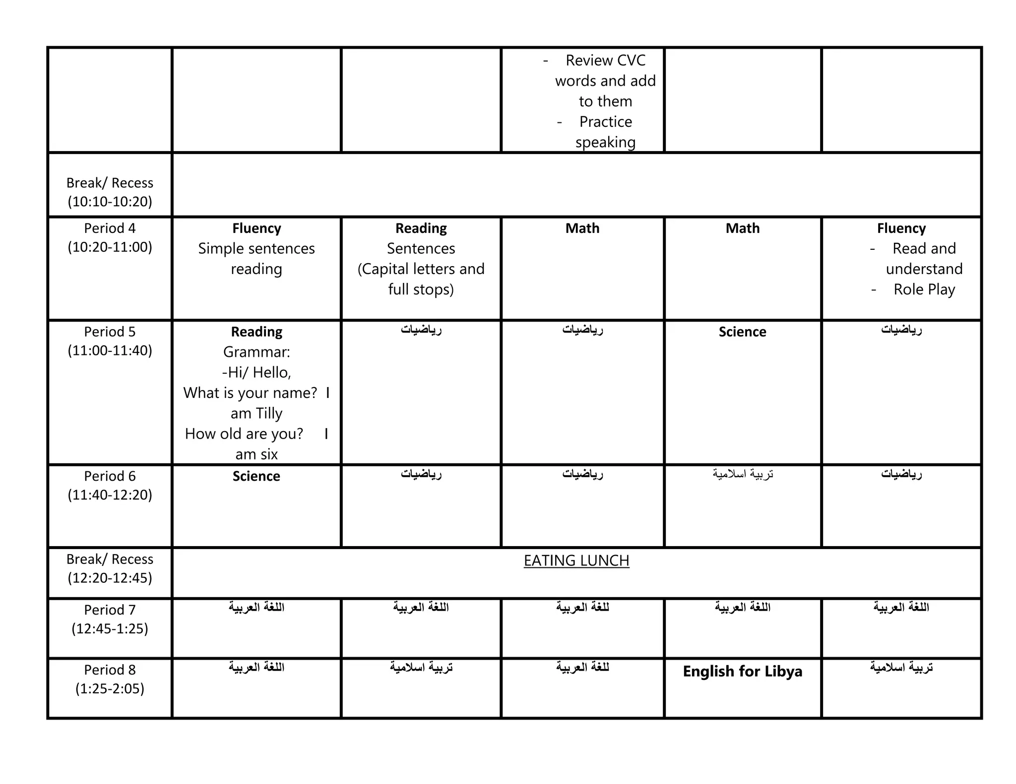 FSS Weekly Lesson Plan for Grade 1.docx