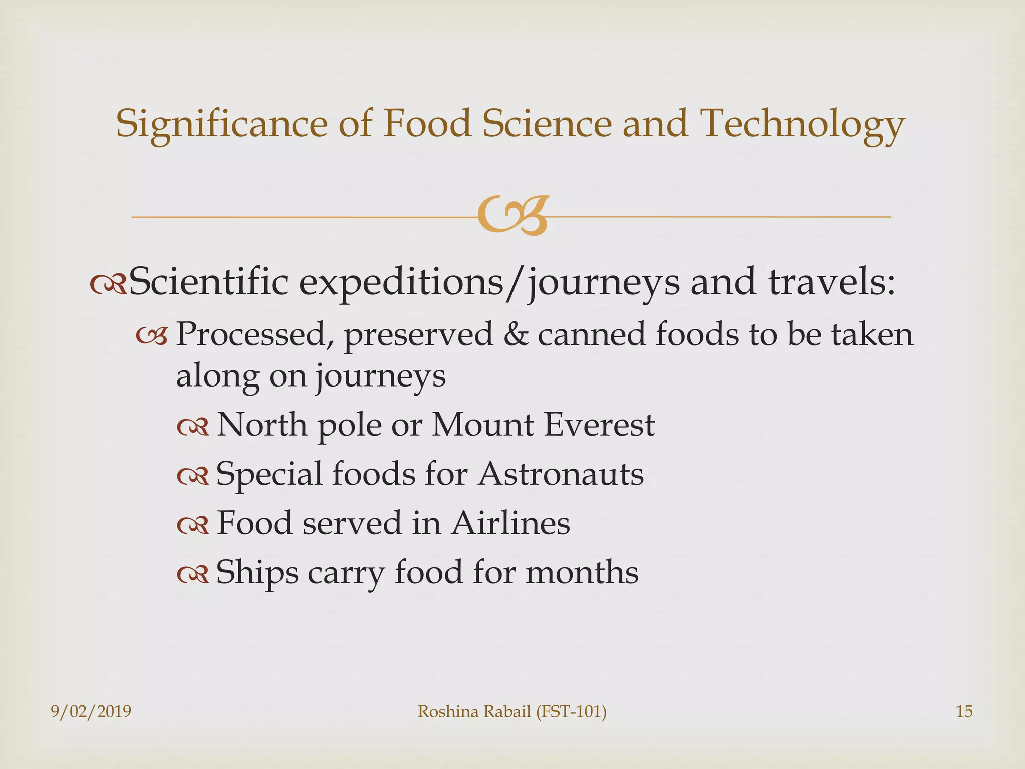 Introduction to Food Science and Technology 101 | PPTX | Food Industry ...