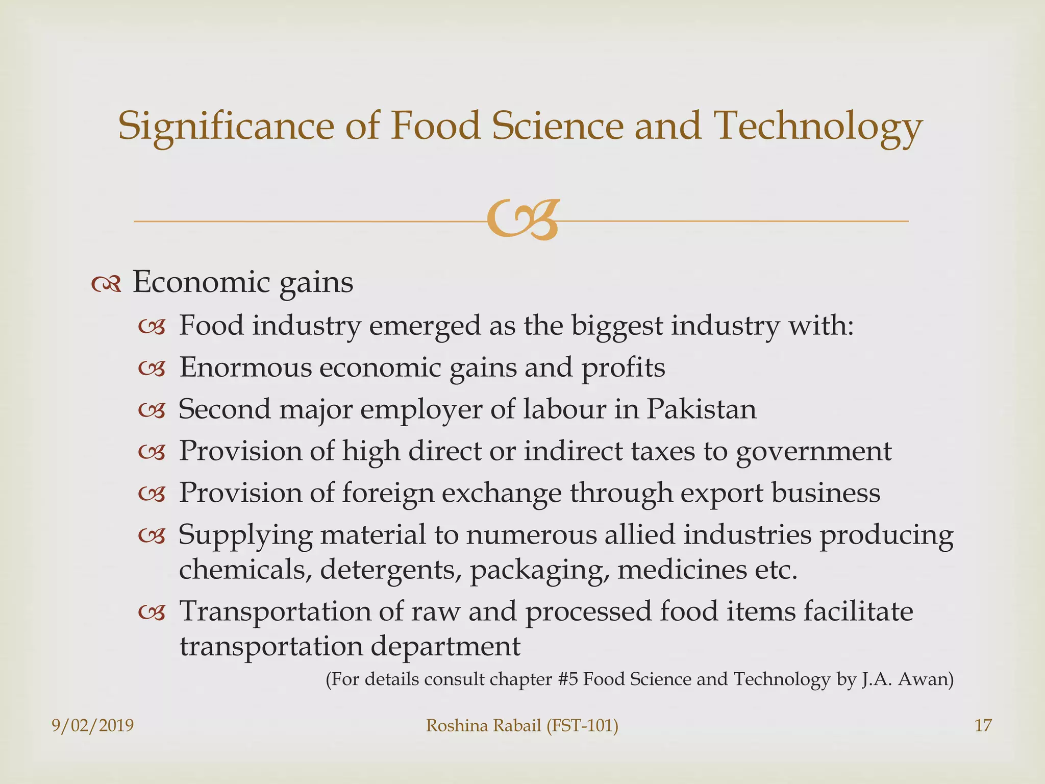 Introduction to Food Science and Technology 101 | PPTX | Food Industry ...