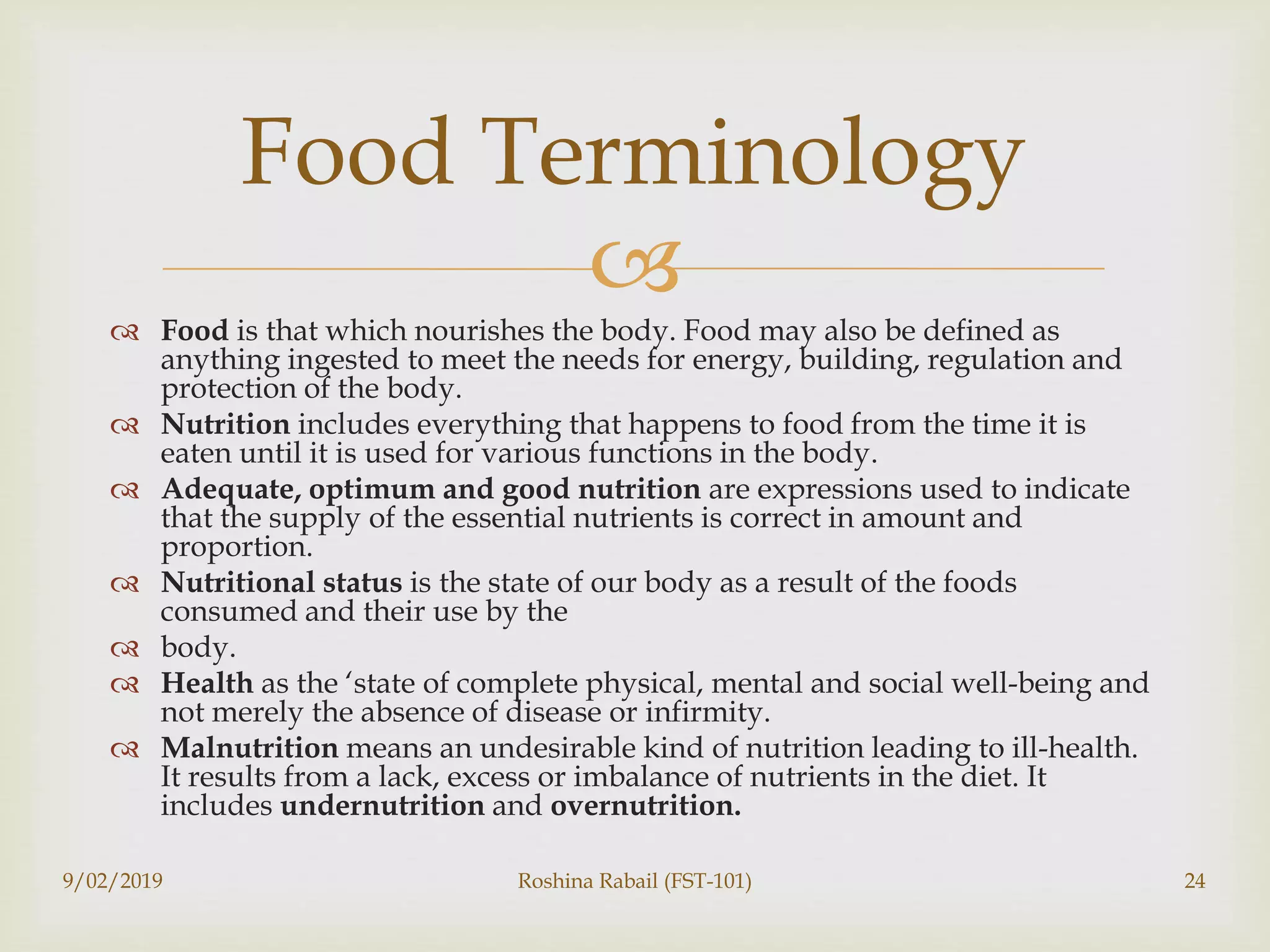 Introduction to Food Science and Technology 101 | PPTX | Food Industry ...