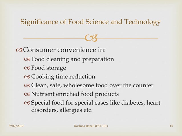 Introduction to Food Science and Technology 101 | PPTX | Food Industry ...