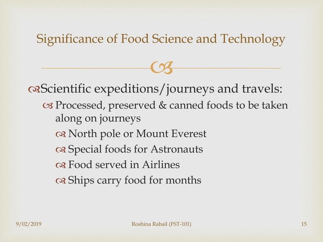 Introduction to Food Science and Technology 101 | PPTX | Food Industry ...