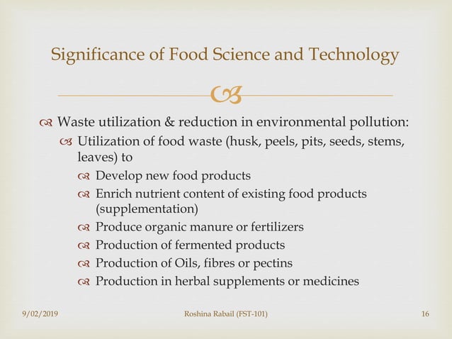 Introduction to Food Science and Technology 101 | PPTX | Food Industry ...