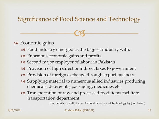 Introduction to Food Science and Technology 101 | PPTX | Food Industry ...