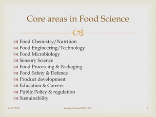 Introduction to Food Science and Technology 101 | PPTX