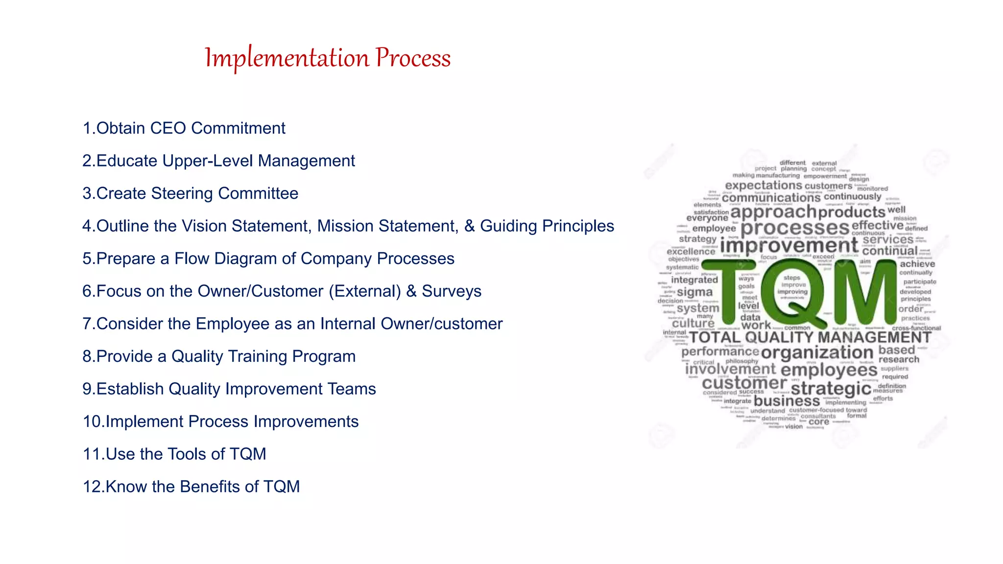 Total Quality Management in Food Industry | PPTX