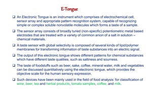 Computer Aided Sensory Evaluation of Food And Beverages | PPTX