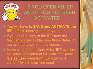 Step by Step Process for IEPs 2009 (updated 10/09) | PPT | Special ...