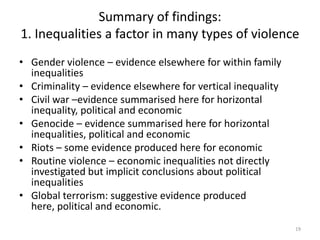 Inequality, conflict, and policy - microcon june 2011 | PPTX