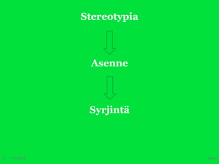 Mielenterveyden ongelmien stigma | PPTX