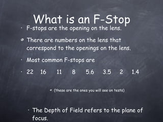 F stop presentation | PPT