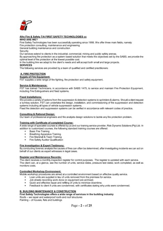 Fst profile march2016 | PDF