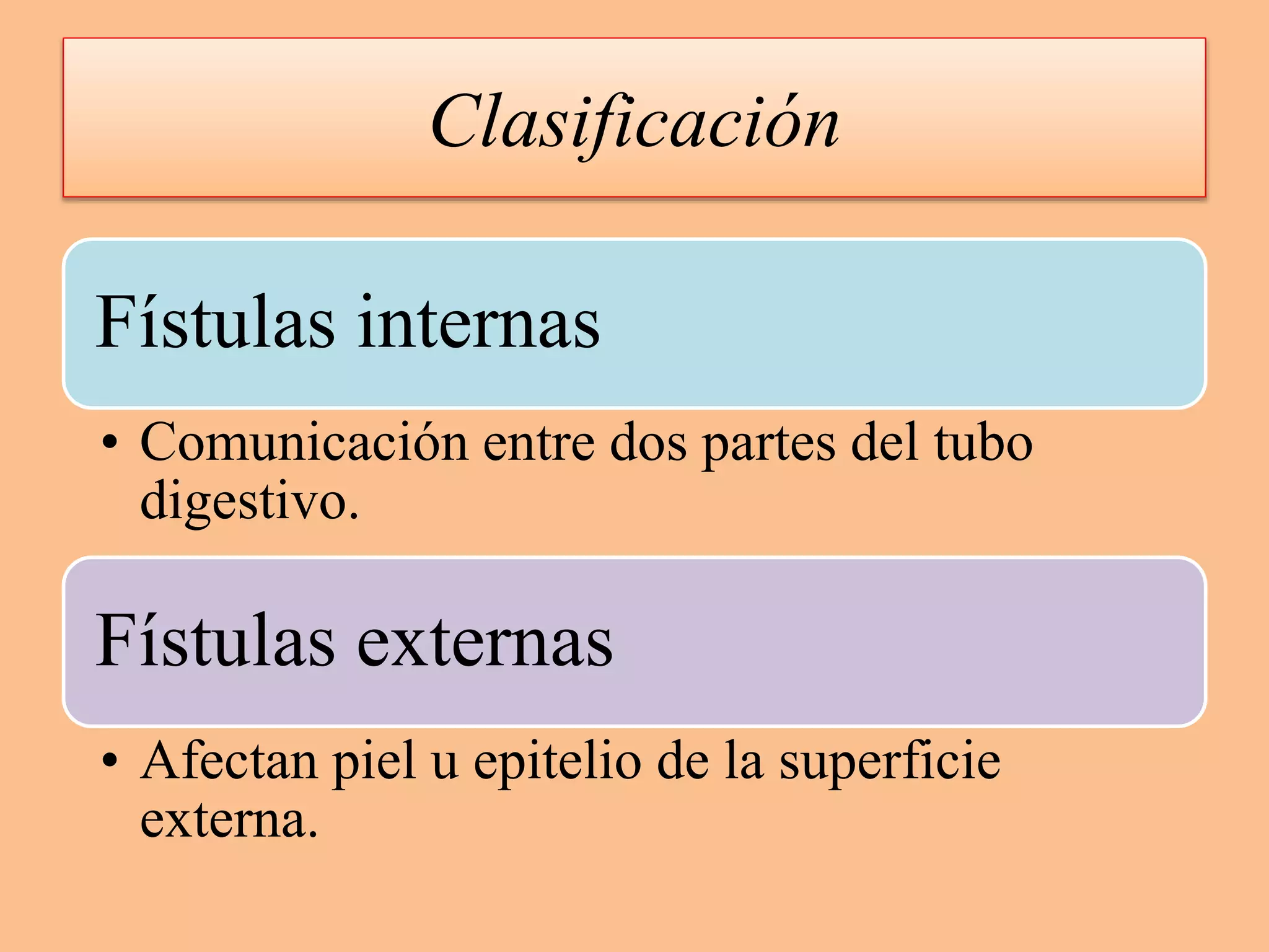 Fístulas intestinales | PPTX