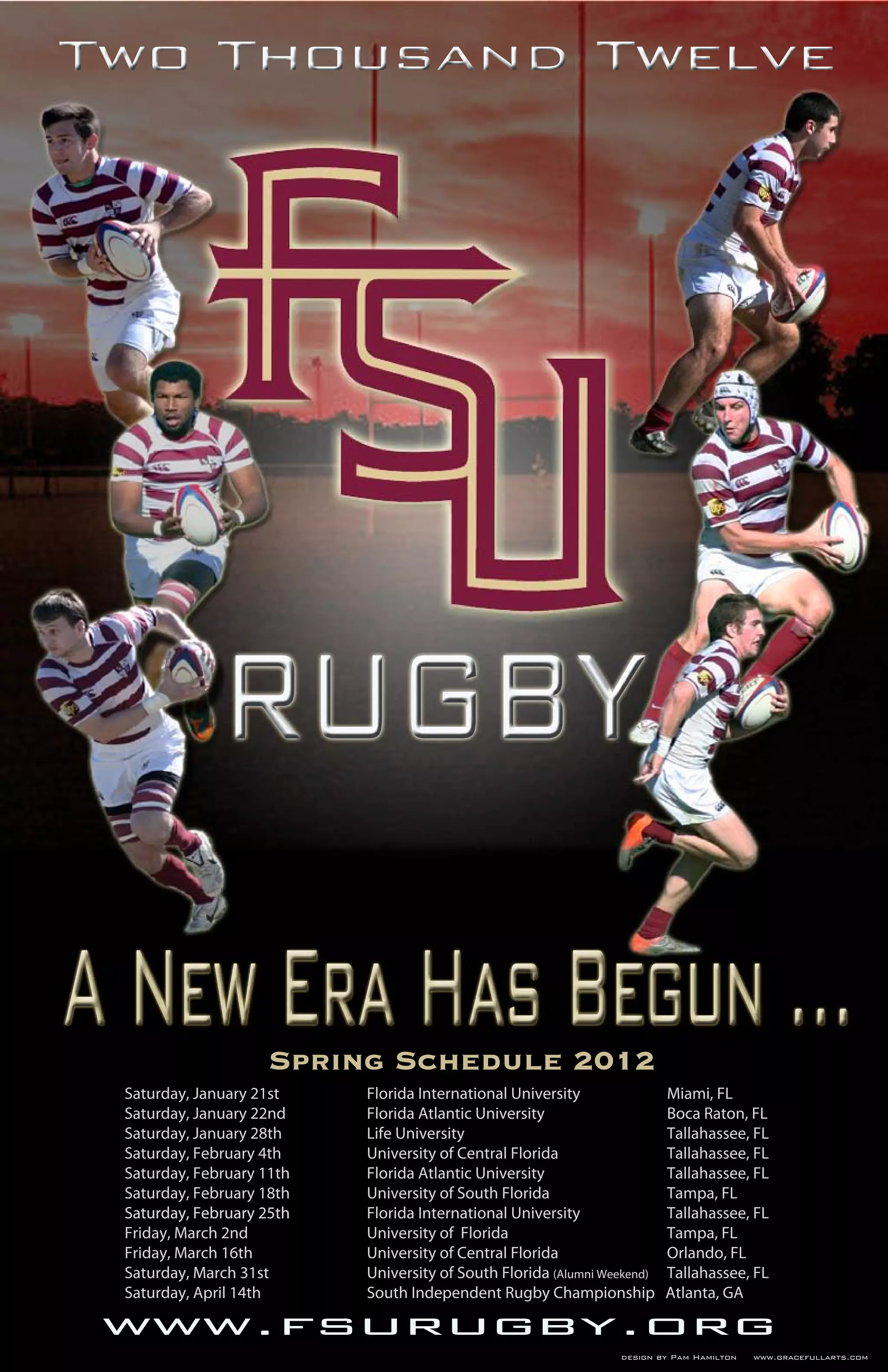 FSU Rugby Spring 2012 | PDF | Rugby League | Rugby