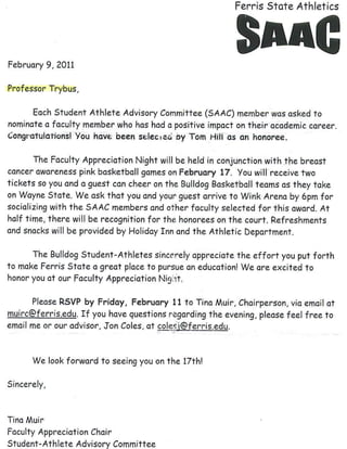 Fsu Saac Award | PDF