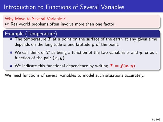 Functions Of Several Variables From Introduction Upto Chain Rule Ppt 0234