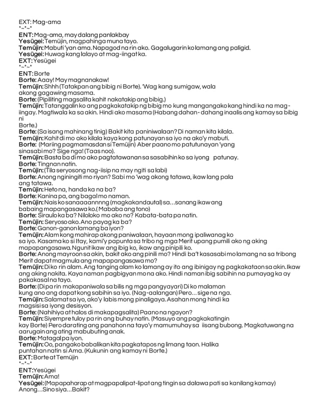 Munting Pagsinta | DOCX