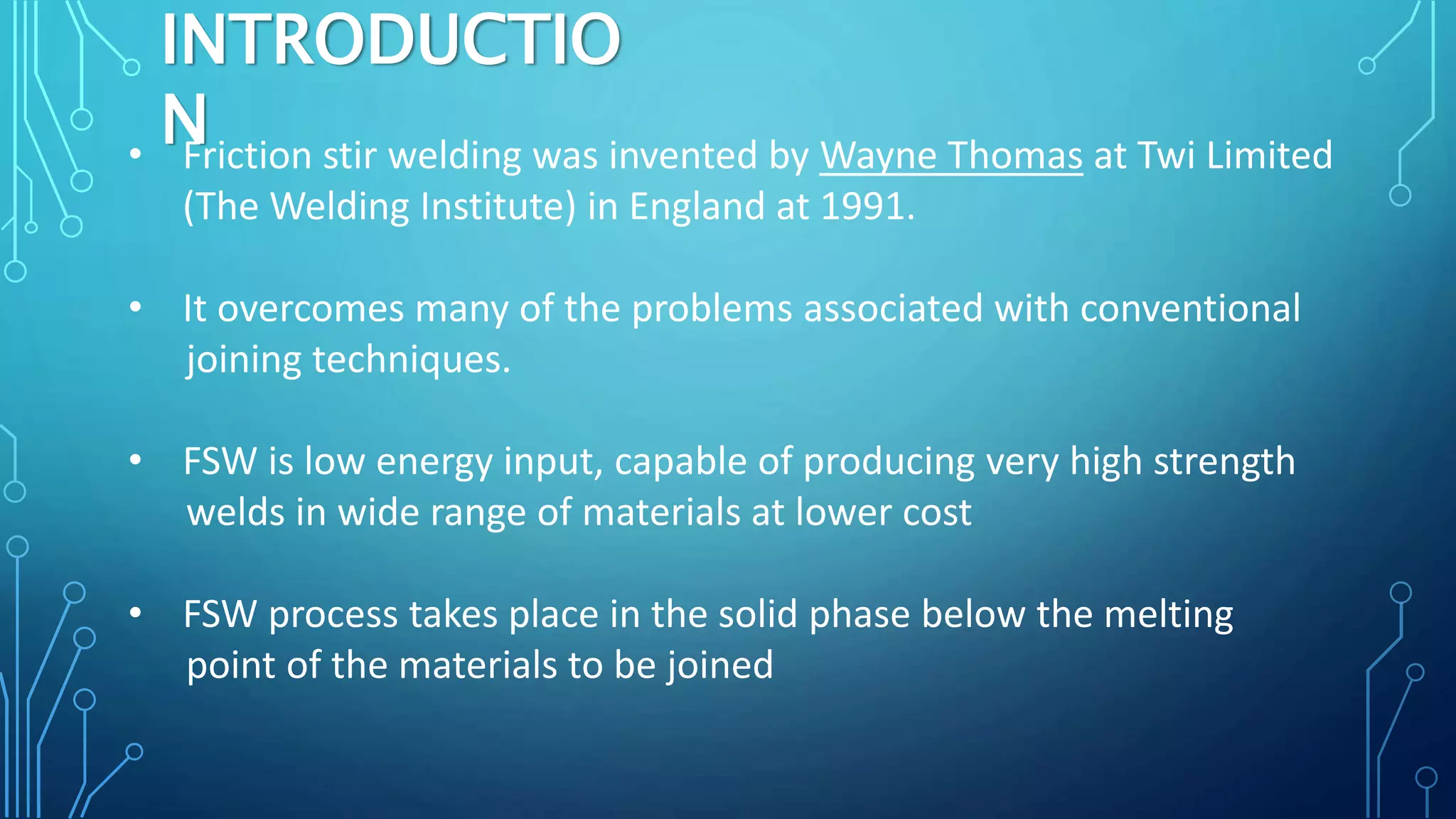 Fsw friction stir welding | PPTX | Physics | Science