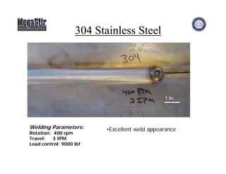 FSW of Stainless Steel And Nickel Alloys | PPT