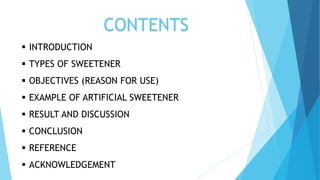 Sweetener | PPT