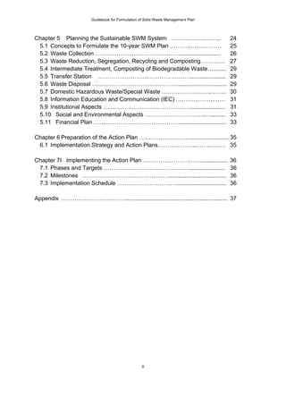 Guidebook for Formulation of Solid Waste Management Plan | PDF