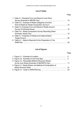 Guidebook for Formulation of Solid Waste Management Plan | PDF