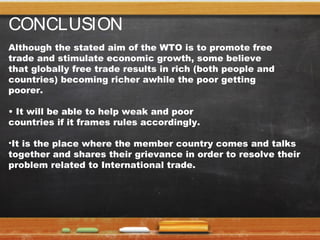 WORLD TRADE ORGANISATION | PPT