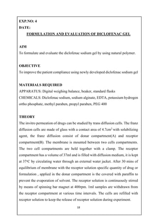 FORMULATION TECHNOLOGY PRACTICAL MANUAL | PDF