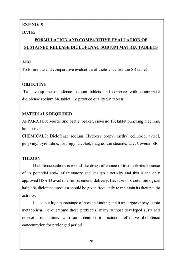 FORMULATION TECHNOLOGY PRACTICAL MANUAL | PDF