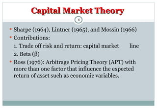 FT-1 [Autosaved].ppt Finanncial theory chapter 1 | PPT | Stocks and Bonds | Personal Investing