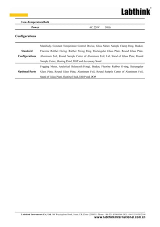 Fogging Tester for automotive interiors | PDF | Chemistry | Science
