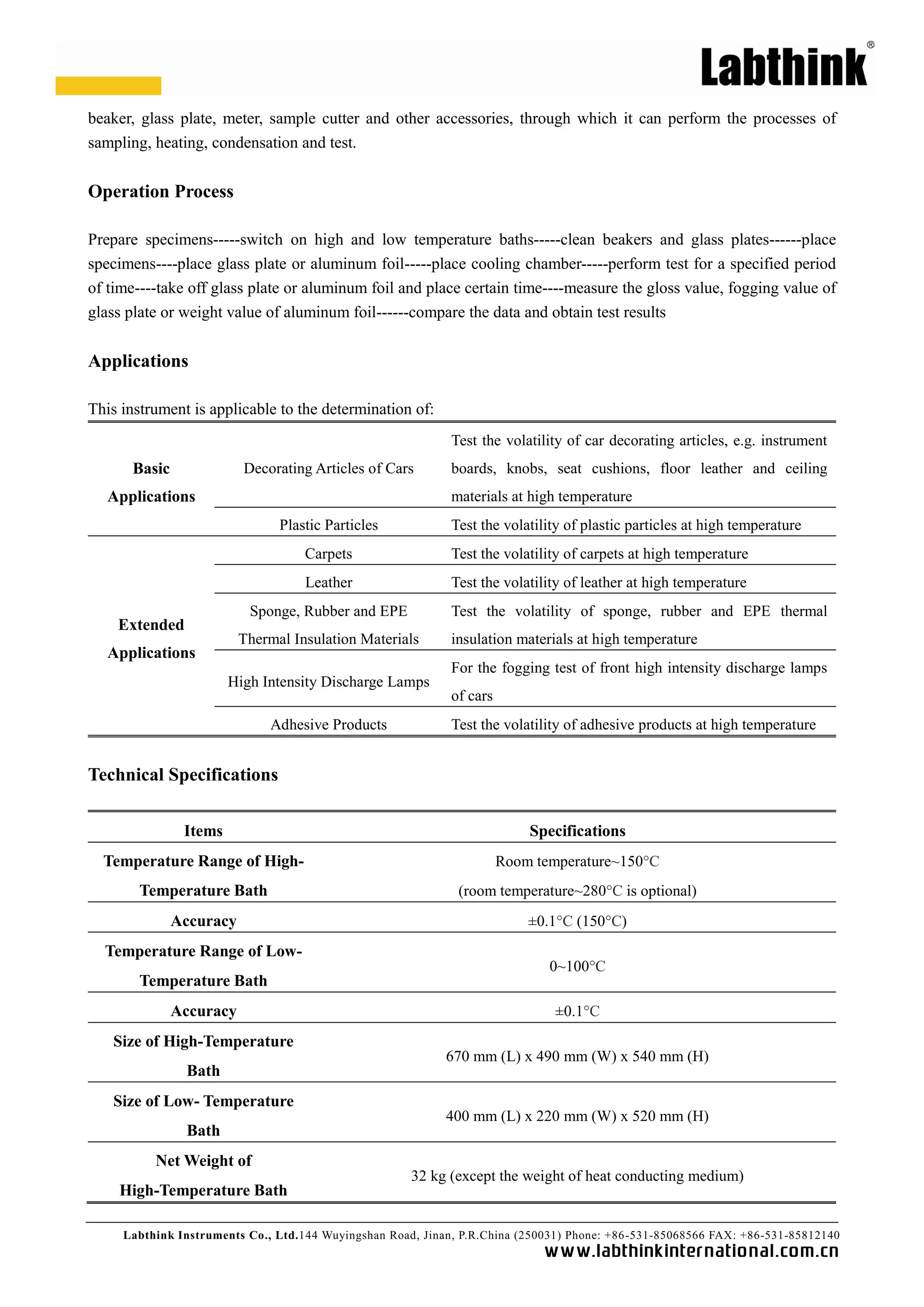 FT-F1-Fogging-Tester | PDF