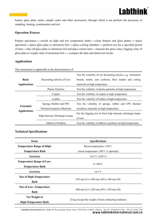 FT-F1-Fogging-Tester | PDF