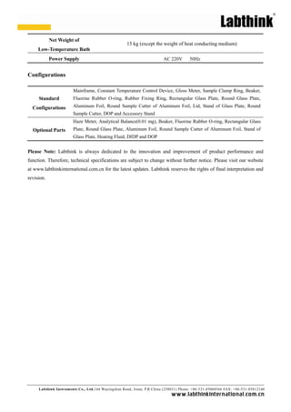 FT-F1-Fogging-Tester | PDF