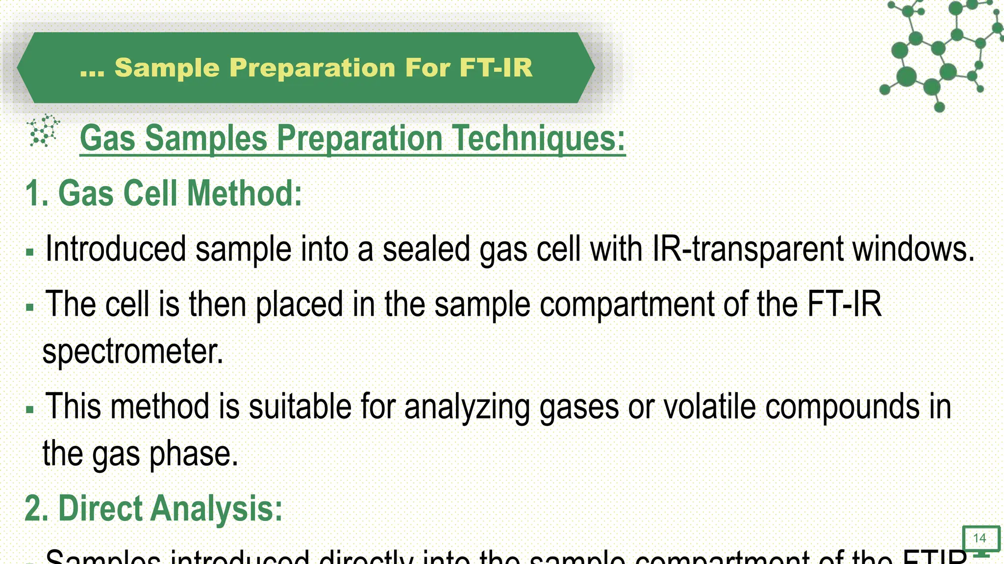 FOURIER TRANSFORM INFRA TED SPECTROSCPY - FTIR | PPTX