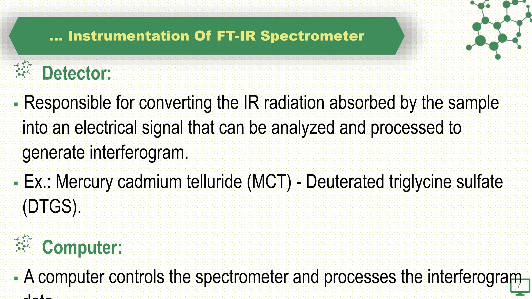 FOURIER TRANSFORM INFRA TED SPECTROSCPY - FTIR | PPTX