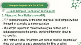 FOURIER TRANSFORM INFRA TED SPECTROSCPY - FTIR | PPTX
