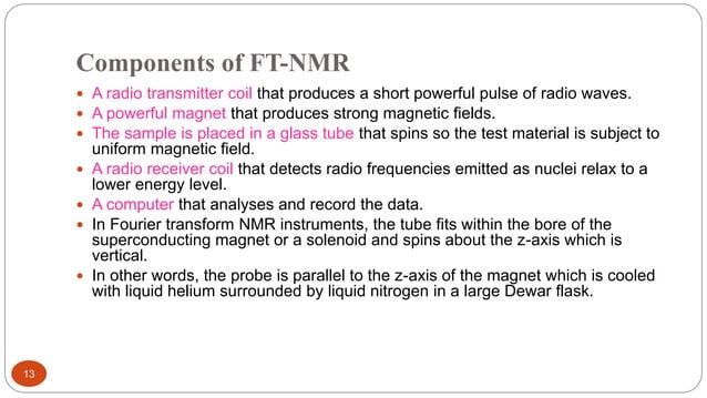 FT-NMR | PPTX | Chemistry | Science