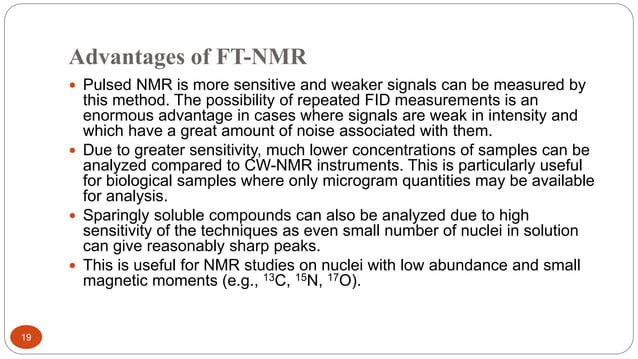 FT-NMR | PPTX | Chemistry | Science