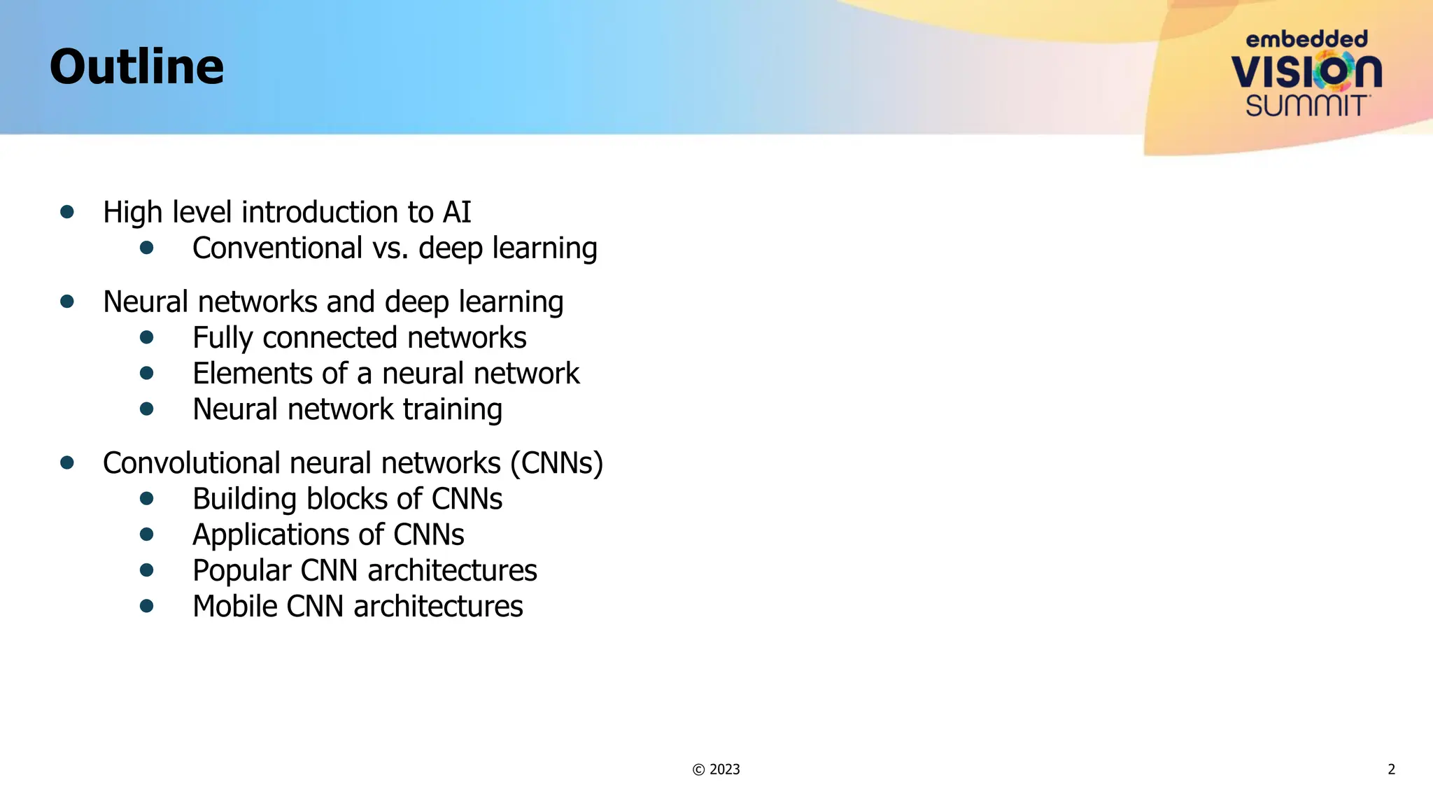“Introduction to Computer Vision with CNNs,” a Presentation from Mohammad Haghighat | PDF