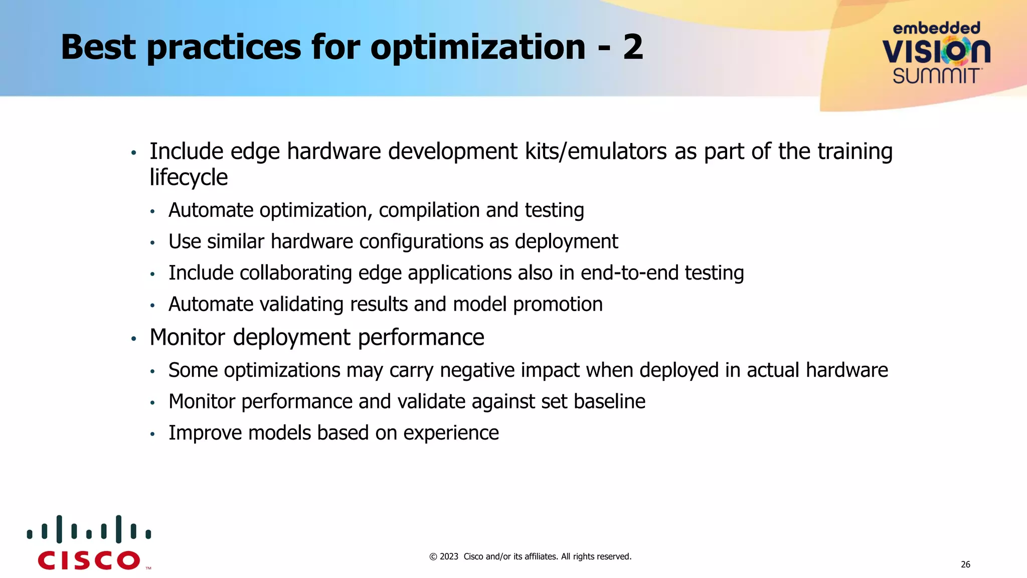 “Introduction to Optimizing ML Models for the Edge,” a Presentation ...