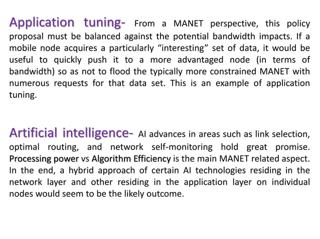 mobile ad-hoc network (MANET) and its applications | PPTX | Computer Networking | Computing