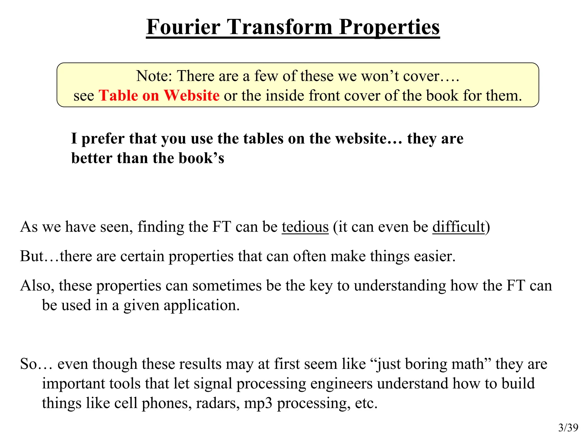 Fourier Transform In Signal And System Of Telecom Ppt