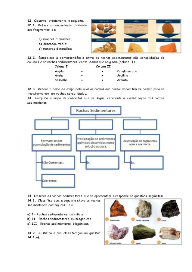 Tipos De Rochas E Minerais