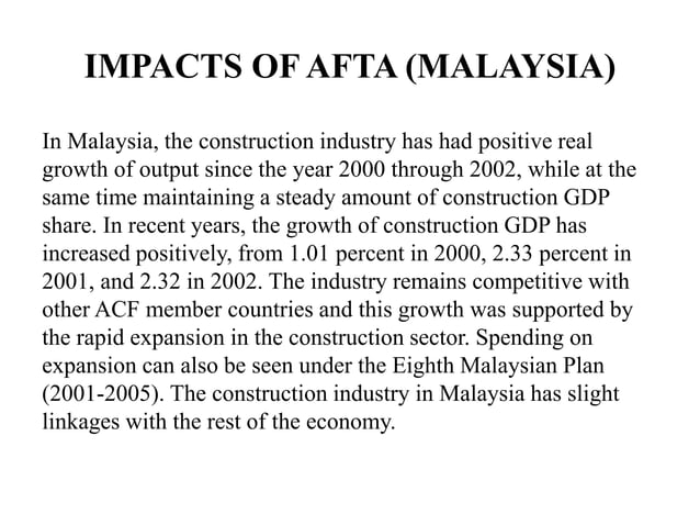 FTA Economics Presentation | PPTX | Business | Business and Finance