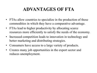 FTA Economics Presentation | PPTX